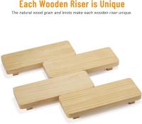 China 24x13x22cm Pine Wood Riser Great for Home Decor and Small Plant Stands Rustic Wooden Trays for sale