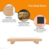 China 24x13x22cm Pine Wood Riser Great for Home Decor and Small Plant Stands Rustic Wooden Trays for sale