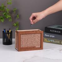 China 7.87 * 5.71 * 2.64 inch Wooden Money Banks for Adults Customizable and Durable for sale