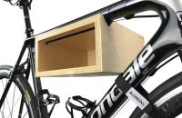 China Wooden Home Appliance Bike Wall Mount Holder Plywood Bicycle Frame Rack Bike Storage for sale
