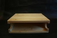 China Wooden Bicycle Wall Mount Hanger with Customized Logo Bike Holder Stand and Shelf for sale