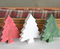 China Customized Logo AS YOUR REQUEST Rustic Wooden Christmas Tree Table Decor Primitive Tree for sale