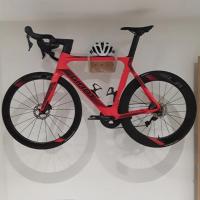 China Living Room Wooden Bike Wall Mount with Shelf Multifunctional and Smart Storage Design for sale
