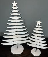 China Eco-Friendly Materials Modern Whitewashed Wooden Christmas Tree for a Greener Holiday for sale