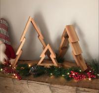 China Wooden Christmas Tree AS YOUR REQUEST Perfect for Creating a Festive Ambience for sale
