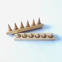 China Custom Order Wooden Finger Jewelry Display Stand with Smooth Finishing and Competitive for sale