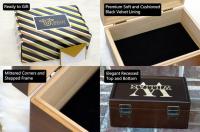 China 6.2*6.2*4.48 Personalized Wooden Box Tableware Keepsake Box for 5th Anniversary Gift for sale