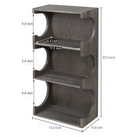 China Wall Mounted 3-Tier Foam Roller Yoga Mat Hanging Rack with Top Display Shelf Home Furniture for sale