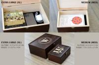China 6.2*6.2*4.48 Personalized Wooden Box Tableware Keepsake Box for 5th Anniversary Gift for sale