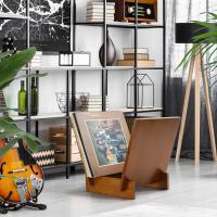 China Wooden Vinyl Record Holder Keep Your Records in Perfect Condition with This Rack for sale