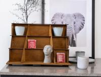 China Hot Wooden 3 Tier Jewelry Display Stand with Custom Silk-screen Printing Design for sale