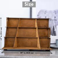 China Hot Wooden 3 Tier Jewelry Display Stand with Custom Silk-screen Printing Design for sale