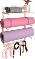 China Kitchen Storage Rack Yoga Mat Holder Wall Mount for Custom Size Gym Organization for sale