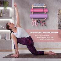 China Kitchen Storage Rack Yoga Mat Holder Wall Mount for Custom Size Gym Organization for sale