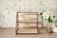 China Wood 3-Tier Retail Table Display Stand With Shelves For Jewelry Free Sample Charge for sale