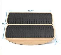 China OEM ODM Acceptable Office Home Non-Slip Anti Fatigue Mat with Wooden Wobble Board for sale