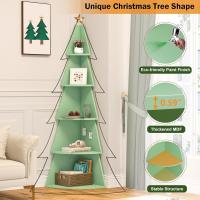 China Design Style Modern Tall Corner Shelves for Kids 5 Tier Tree Bookshelf Corner Bookshelf for sale