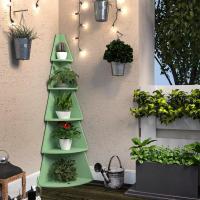 China Design Style Modern Tall Corner Shelves for Kids 5 Tier Tree Bookshelf Corner Bookshelf for sale