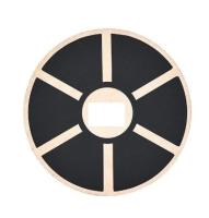 China 15.55-Inch Diameter Fitness Non-Slip Wooden Wobble Balance Board with 360 Rotation for sale