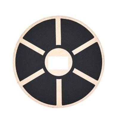 China 15.55-Inch Diameter Fitness Non-Slip Wooden Wobble Balance Board with 360 Rotation for sale