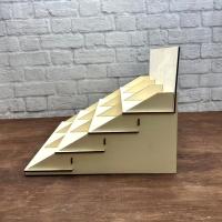 China Mail Packing Y 4 Tier Stand Wooden Display Shelf for Custom Size Dessert Table Display for sale
