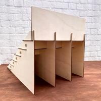 China Mail Packing Y 4 Tier Stand Wooden Display Shelf for Custom Size Dessert Table Display for sale