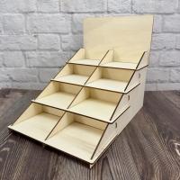 China Mail Packing Y 4 Tier Stand Wooden Display Shelf for Custom Size Dessert Table Display for sale