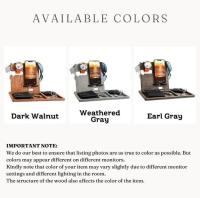 China Custom Order Accepted Pine Wood Color Cell Phone Stand Watch Holder Wallet Key Holder for sale