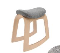 China Printing Home Office Ergonomic Saddle Stool with Modern Wood Construction for sale