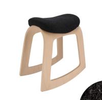 China Printing Home Office Ergonomic Saddle Stool with Modern Wood Construction for sale