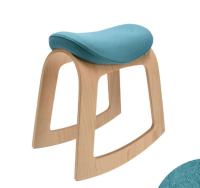 China Printing Home Office Ergonomic Saddle Stool with Modern Wood Construction for sale