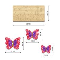China Custom Wood Handmade Crafts Mold Bow Wooden Cutting Dies for Natural or Custom Color for sale