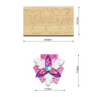 China Custom Wood Handmade Crafts Mold Bow Wooden Cutting Dies for Natural or Custom Color for sale