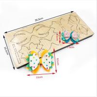 China Custom Wood Handmade Crafts Mold Bow Wooden Cutting Dies for Natural or Custom Color for sale