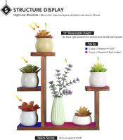 China Living Room Display Rack for Succulent Herbs Square Environmental Flower Shelf Holder for sale