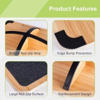 China Custom Anti Slip Roller Core Strength Wooden Balance Board for Indoor and Outdoor Spaces for sale