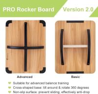 China Custom Anti Slip Roller Core Strength Wooden Balance Board for Indoor and Outdoor Spaces for sale