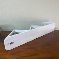 China Succulent or Herb Garden Wooden Wall Planter in White with Customized Logo Acceptable for sale