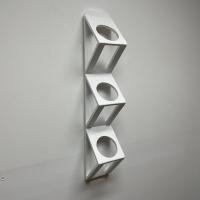 China Succulent or Herb Garden Wooden Wall Planter in White with Customized Logo Acceptable for sale