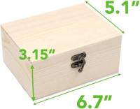 China Custom Small Wooden Chest Boxes for Decorative Storage Environmental and Logo Customized for sale