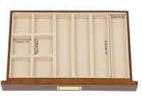 China 3 Tiers Handmade Crystal Lock Jewelry Organizer Case for Earrings Rings Necklace Watch for sale