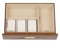China 3 Tiers Handmade Crystal Lock Jewelry Organizer Case for Earrings Rings Necklace Watch for sale