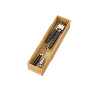 China Organize Cutlery with Customized Logo Multi- Deep Drawer Dividers Wooden Storage Box for sale