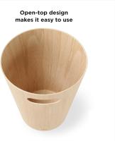 China Small Rustic Custom Service Trash Can Garbage Container Bin for Bathroom Bedroom Kitchen Office for sale