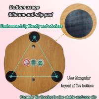 China Rustic Style 12 Inch Wooden Balance Board Anti-Skid Dance Wobble Board for Home Decor for sale