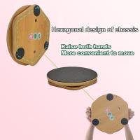 China Rustic Style 12 Inch Wooden Balance Board Anti-Skid Dance Wobble Board for Home Decor for sale