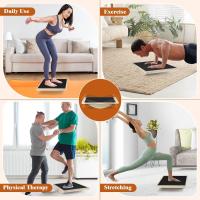 China Wooden Slant Balance Board for Home Decoration and Portable Physical Calf Stretching for sale