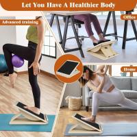 China Wooden Slant Balance Board for Home Decoration and Portable Physical Calf Stretching for sale