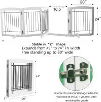 China Home Appliance Wooden Puppy Gate Stairs Freestanding Foldable Gate for Indoor for sale