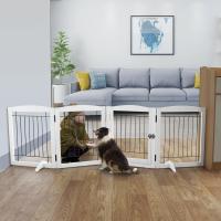 China Home Appliance Wooden Puppy Gate Stairs Freestanding Foldable Gate for Indoor for sale